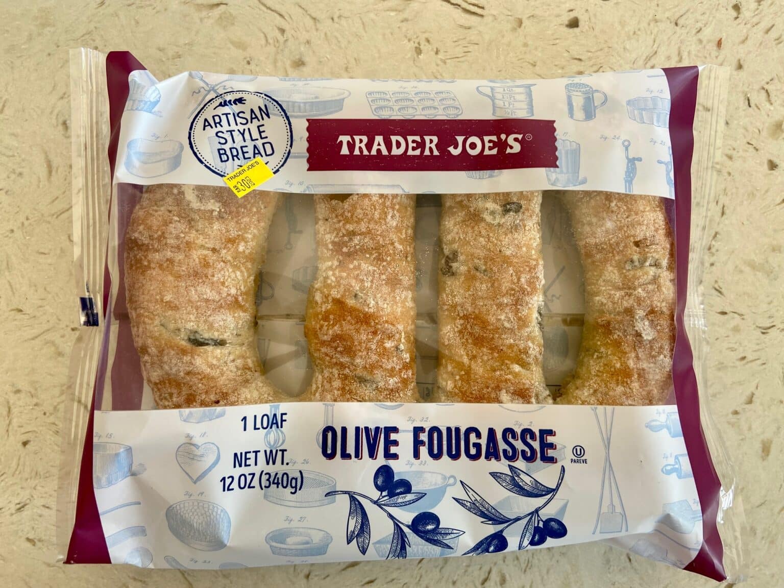 Trader Joe's Fougasse Bread Review - Club Trader Joe's